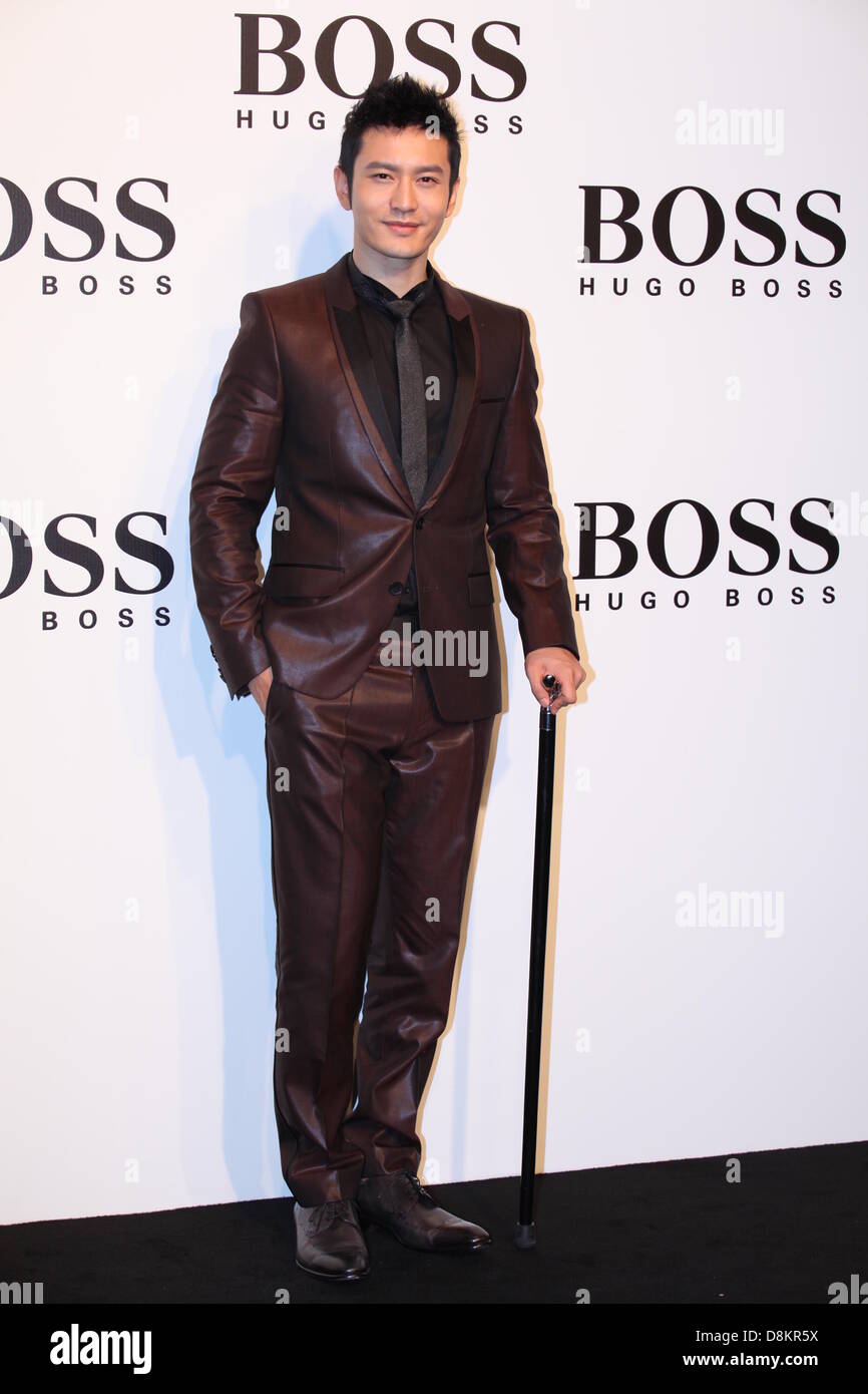 Shanghai, China. May 30, 2013. Huang Xiaoming at Hugo Boss Shanghai ...