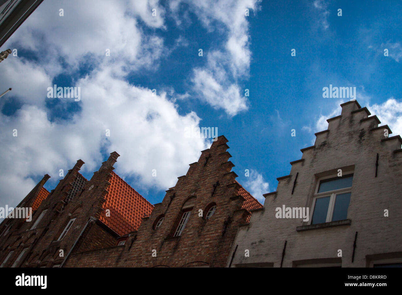Flemish houses facades in Brugge, Belgium Stock Photo - Alamy