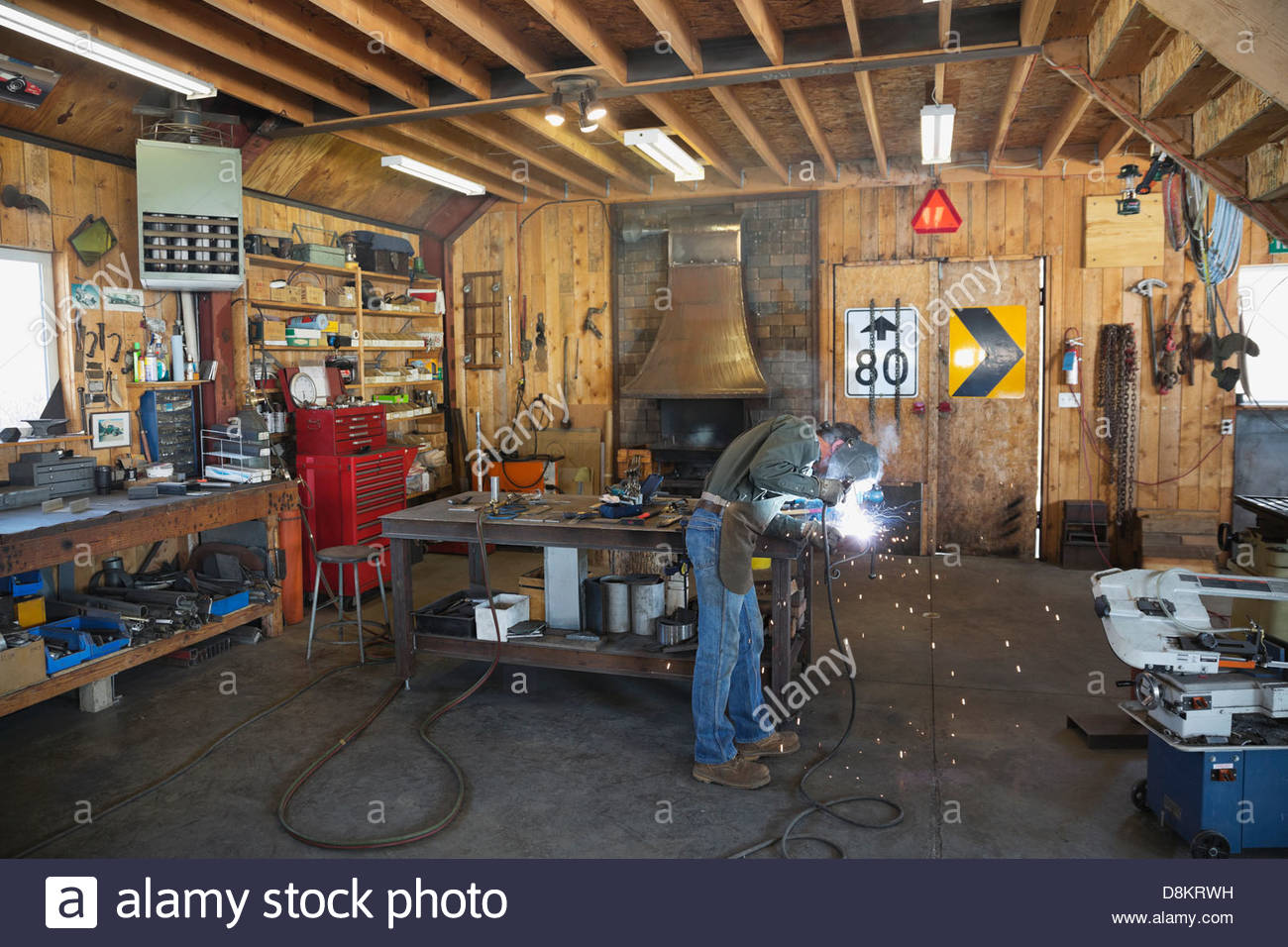 Mature working wood workshop hi-res stock photography and images - Alamy