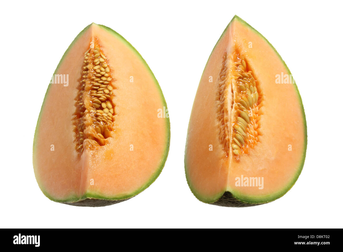 Slices of Rock Melon Stock Photo - Alamy