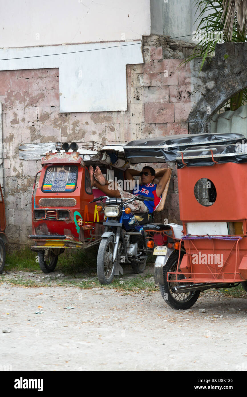 Tricycle in Moalboal on Cebu Island, Philippines Stock Photo - Alamy