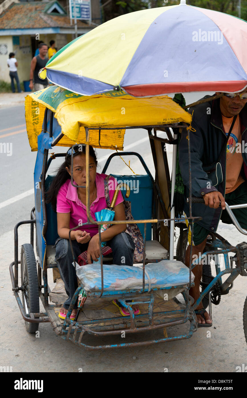 Tricycle in Moalboal on Cebu Island, Philippines Stock Photo - Alamy