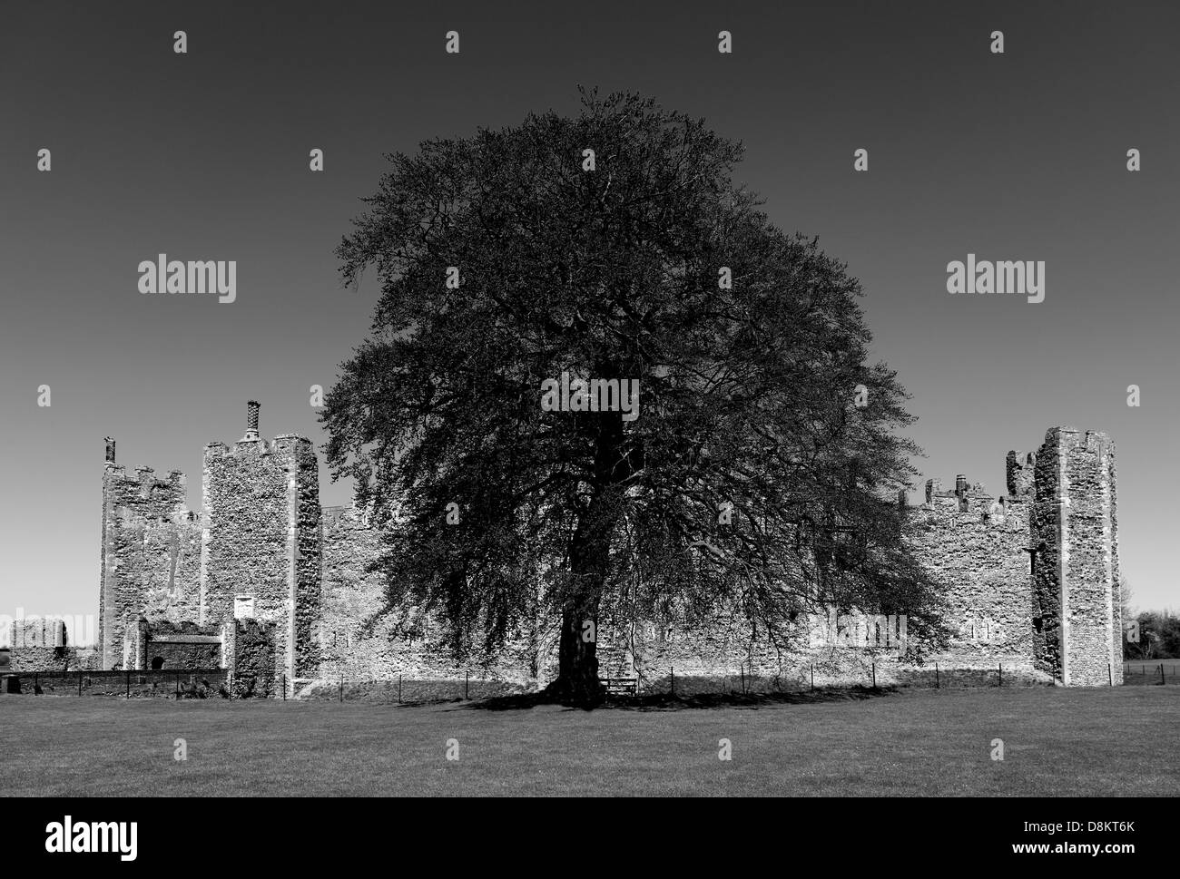 Summer, Framlingham Castle (1157-1216,) Framlingham village, Suffolk ...