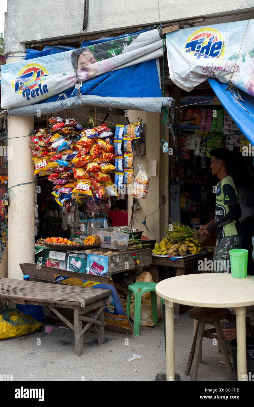 Snack Sale in Moalboal on Cebu Island, Philippines Stock Photo - Alamy