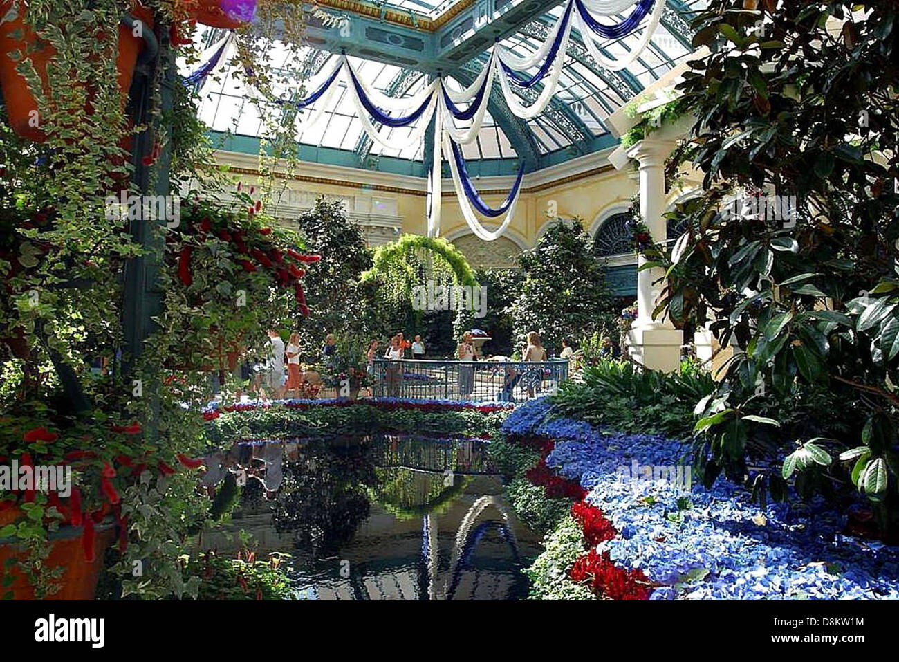 The conservatory at the Bellagio is shown with its seasonal floral ...