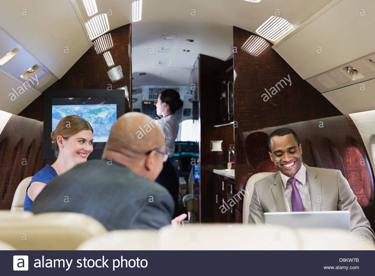 Private jet cabin crew hi-res stock photography and images - Alamy