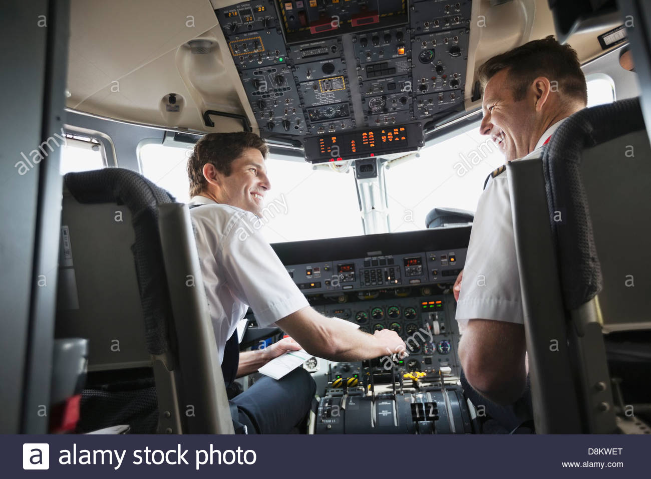 Smiling pilot hi-res stock photography and images - Alamy