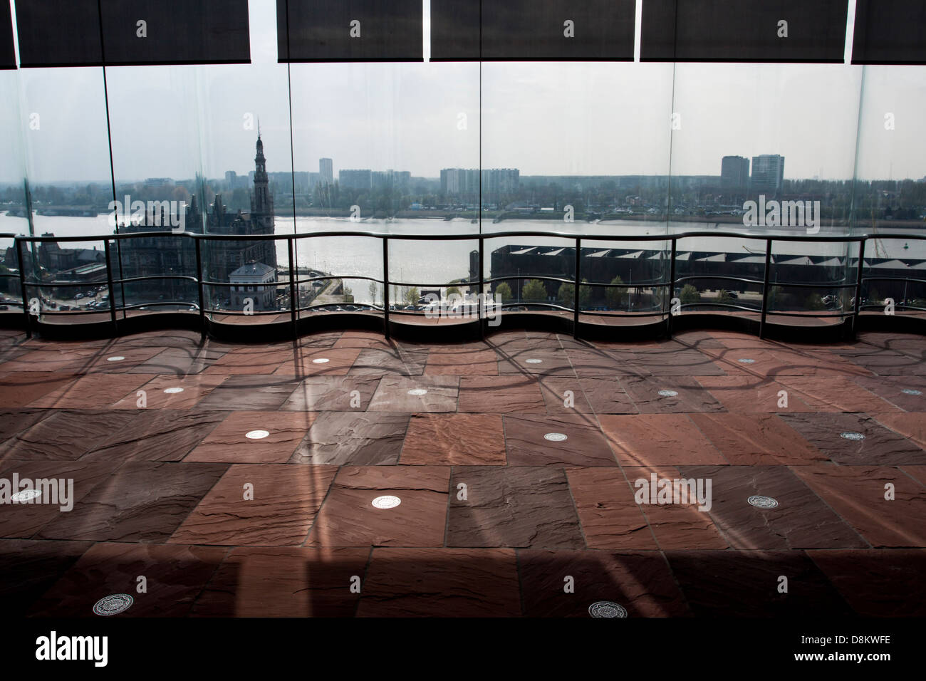 Panoramic view from inside of MAS Museum. Antwerp, Belgium Stock Photo ...