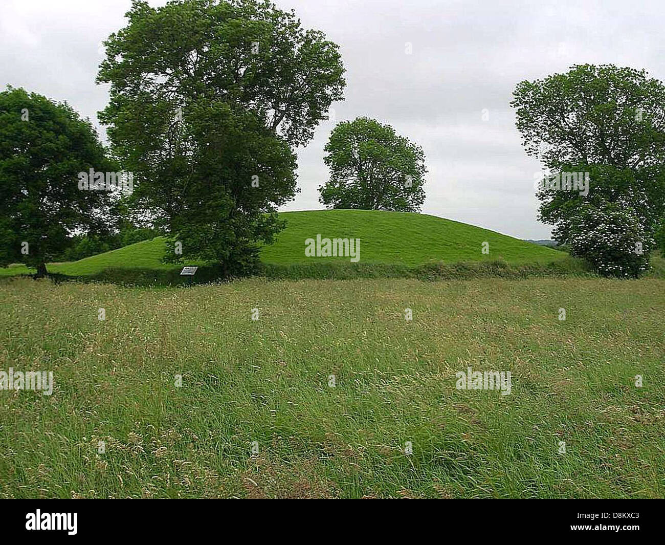 The ancient mound atop Navan Fort, a historical site in Northern ...