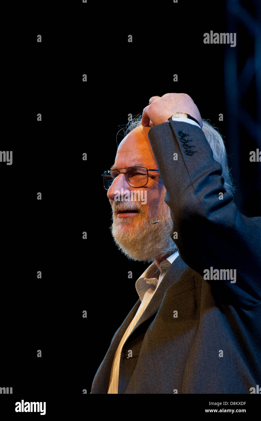 Hay-on-Wye, UK. 31st May 2013. David Crystal, the linguistics prof ...