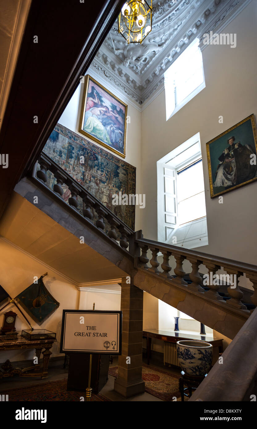 Great Britain, Scotland, Edinburgh, the Great Stair of the ...