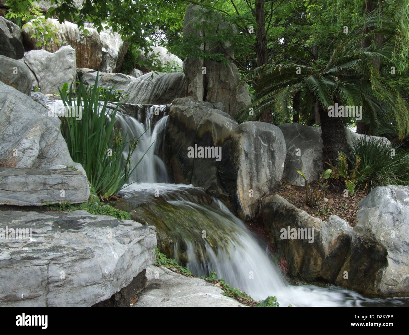 Stream Chinese gardens Stock Photo - Alamy