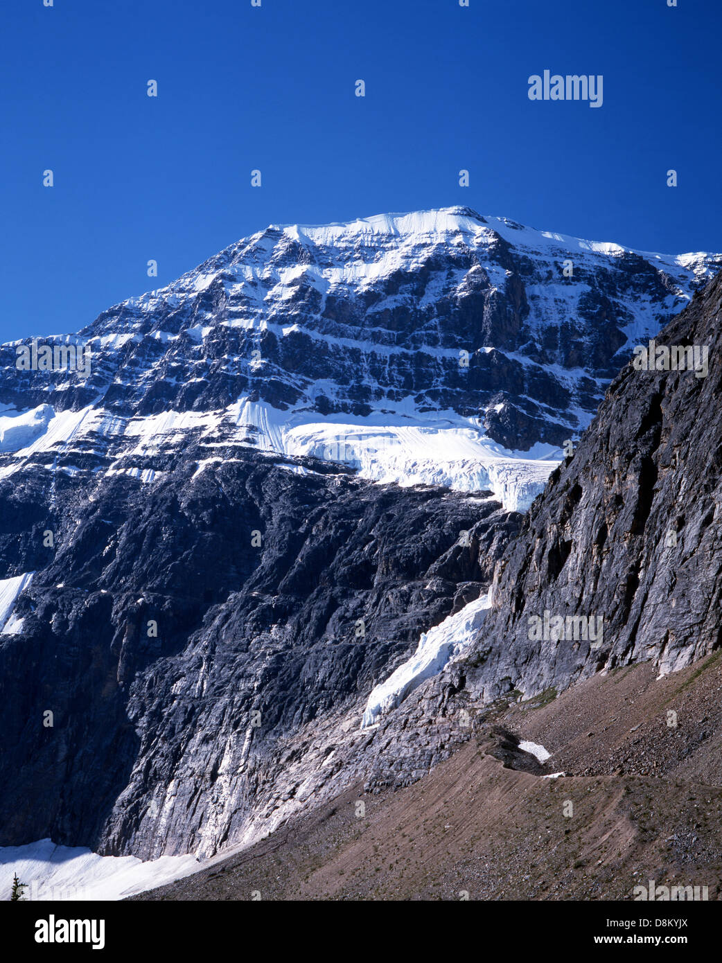 Mount Edith Cavell, Jasper National Park, Alberta, Canada Stock Photo ...