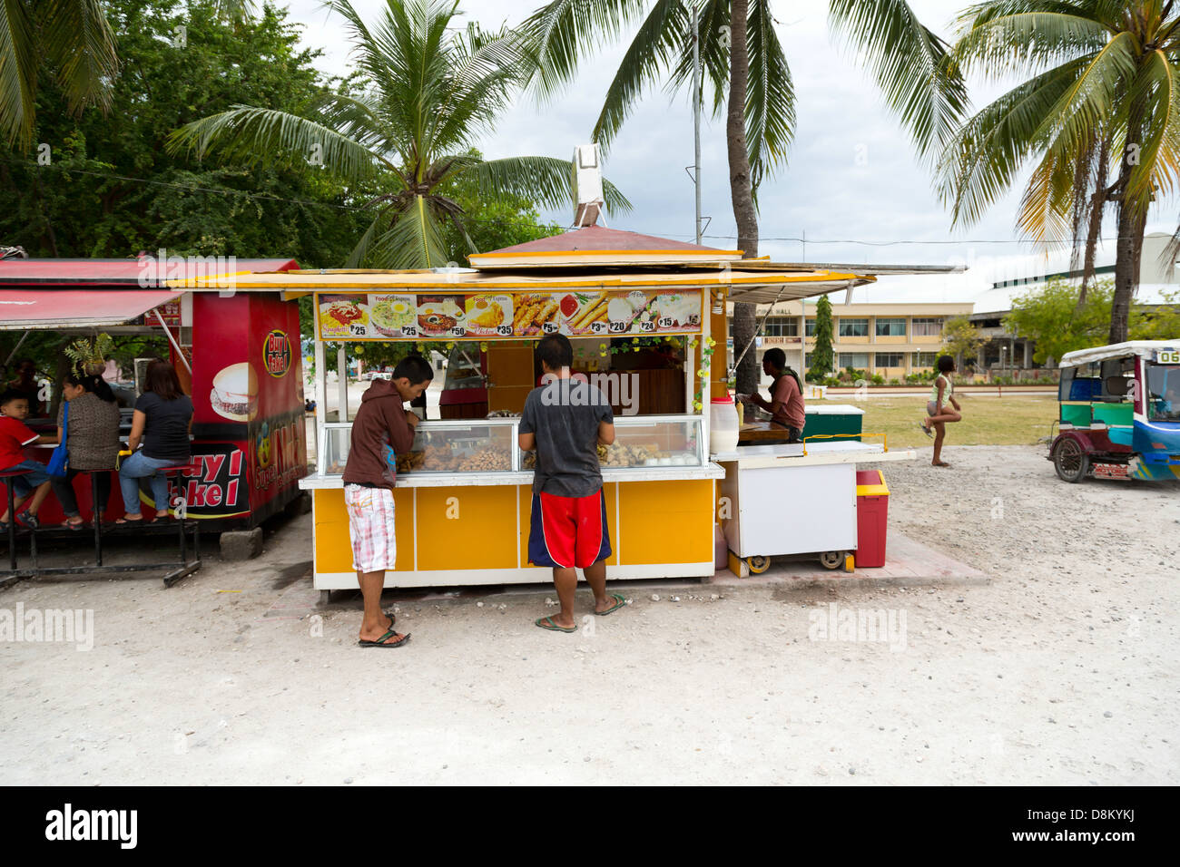 Mobile Snack Bar in Moalboal on Cebu Island, Philippines Stock Photo ...