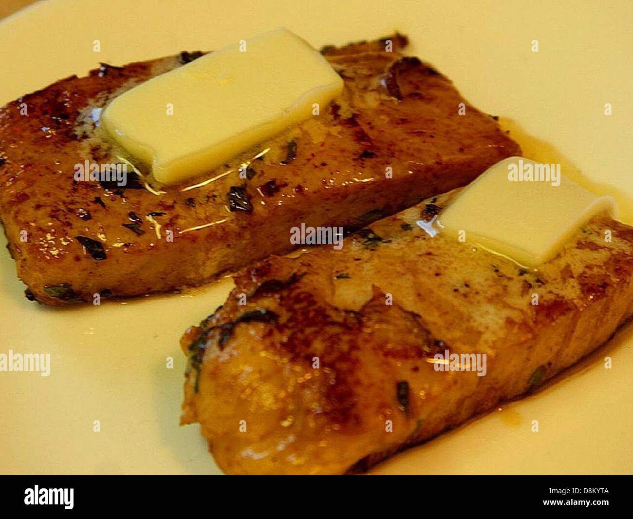 A close-up image of tuna mixed with butter. This simple preparation ...