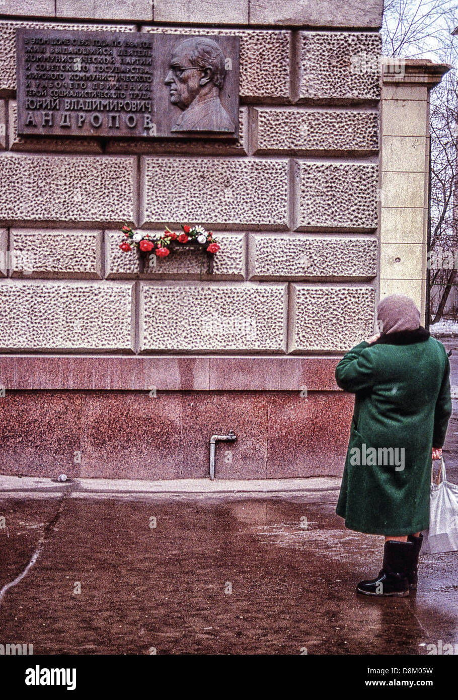 May 31, 2013 - Moscow, RU - A Russian woman views a commemorative ...