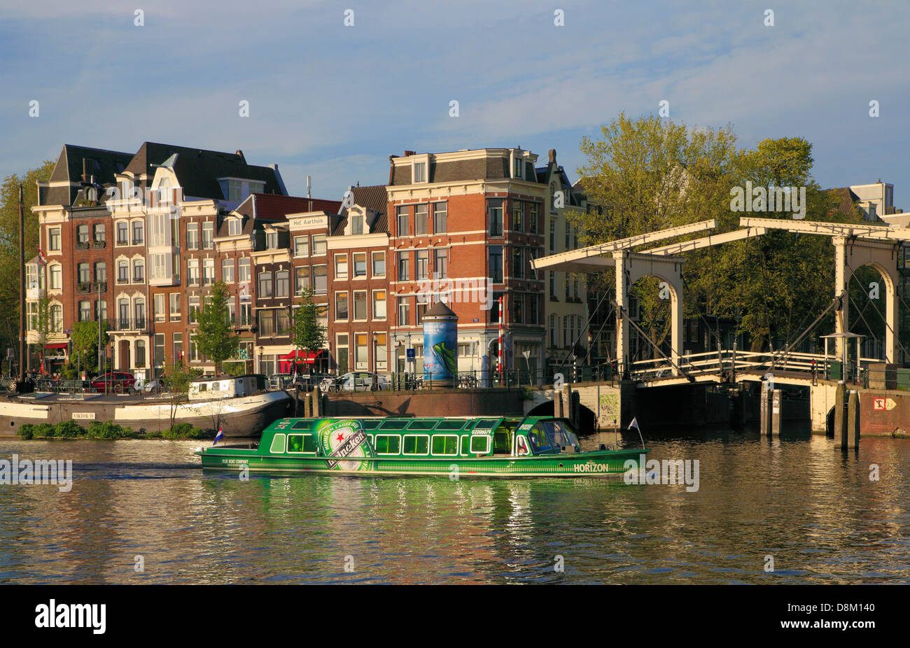 Netherlands, Amsterdam, Amstel, riverside scene Stock Photo - Alamy