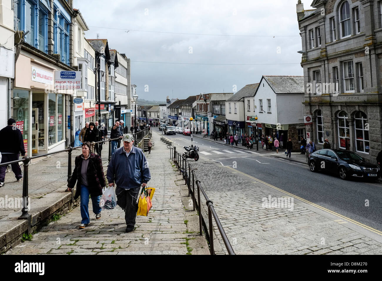 Market Jew Street in Penzance Stock Photo - Alamy