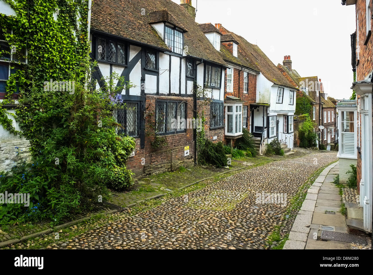 Mermaid Street in Rye Stock Photo - Alamy