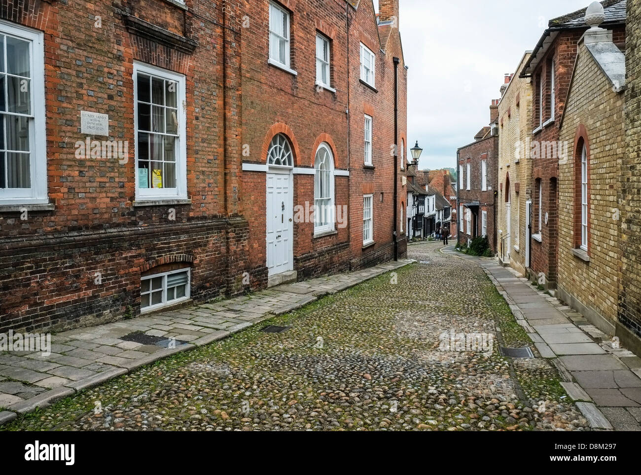 A quaint cobbled street in Rye Stock Photo - Alamy
