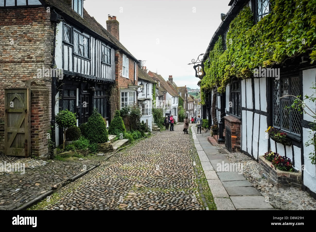 Mermaid Street in Rye Stock Photo - Alamy