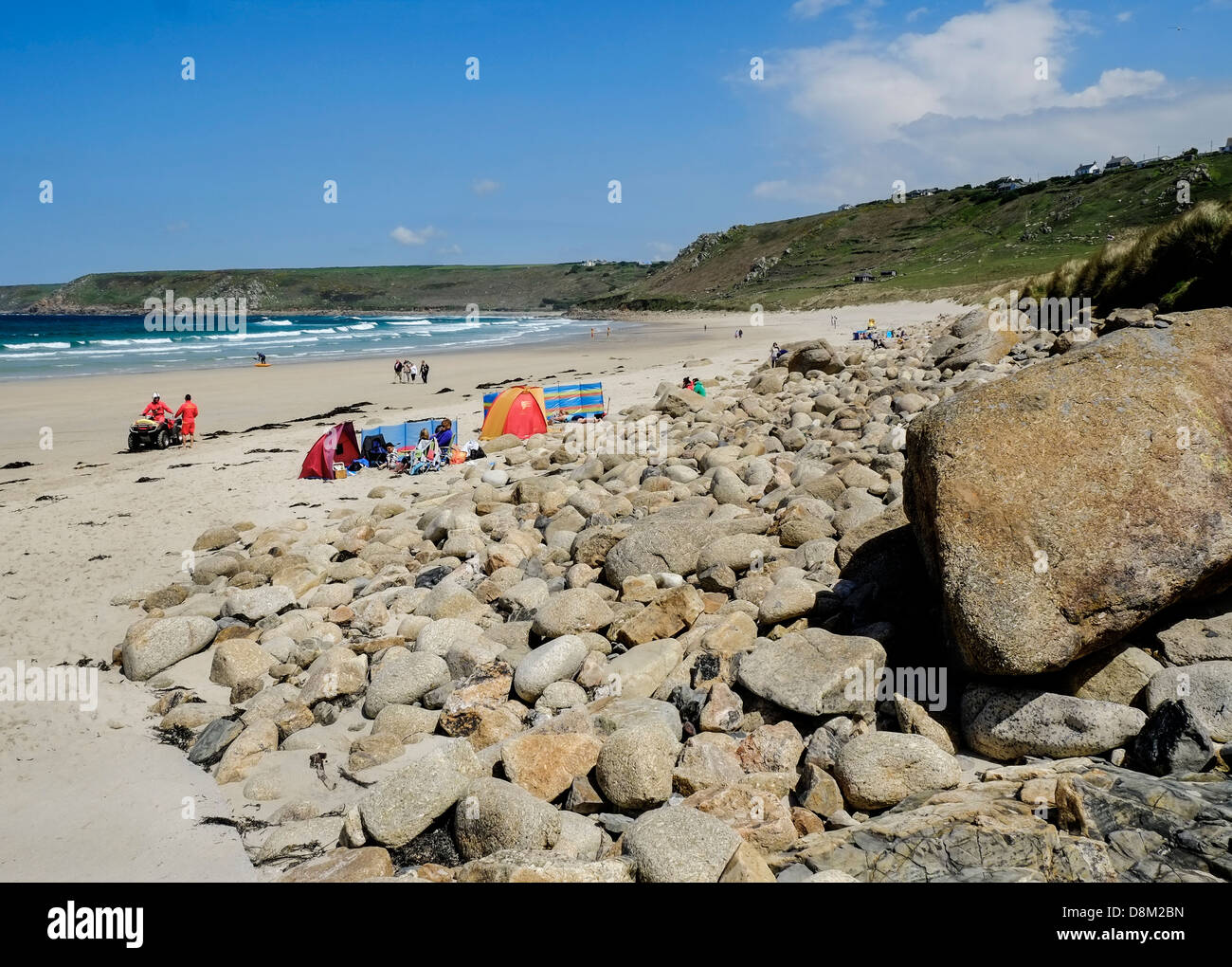 Sennen Beach in Cornwall Stock Photo - Alamy