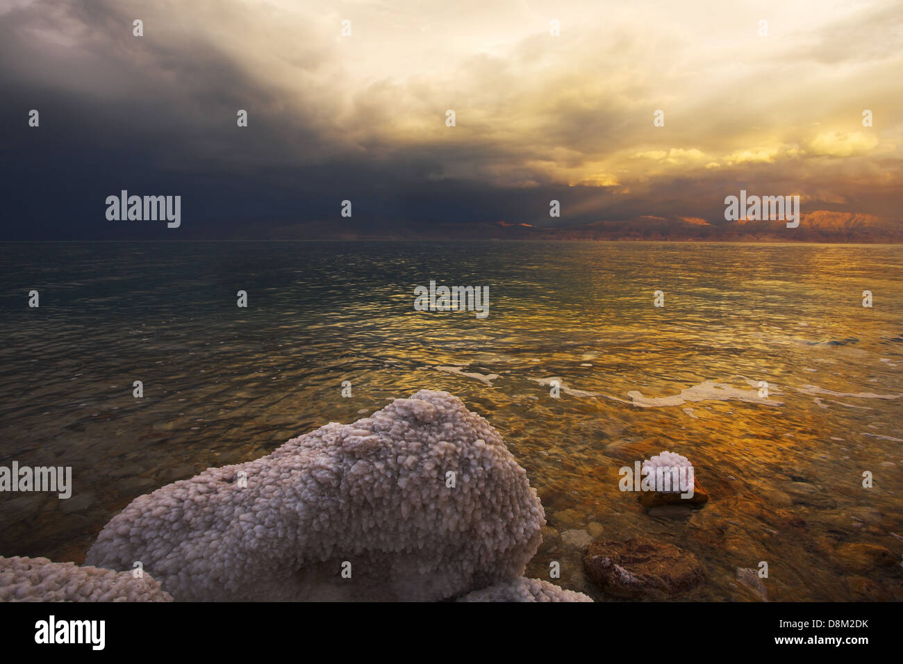 The thunder-storm on the Dead Sea Stock Photo - Alamy