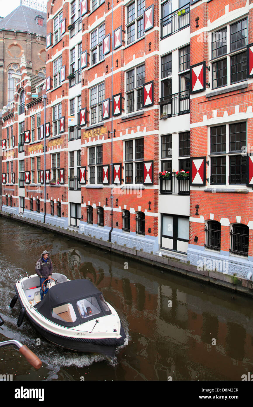 Netherlands, Amsterdam, canal scene Stock Photo - Alamy