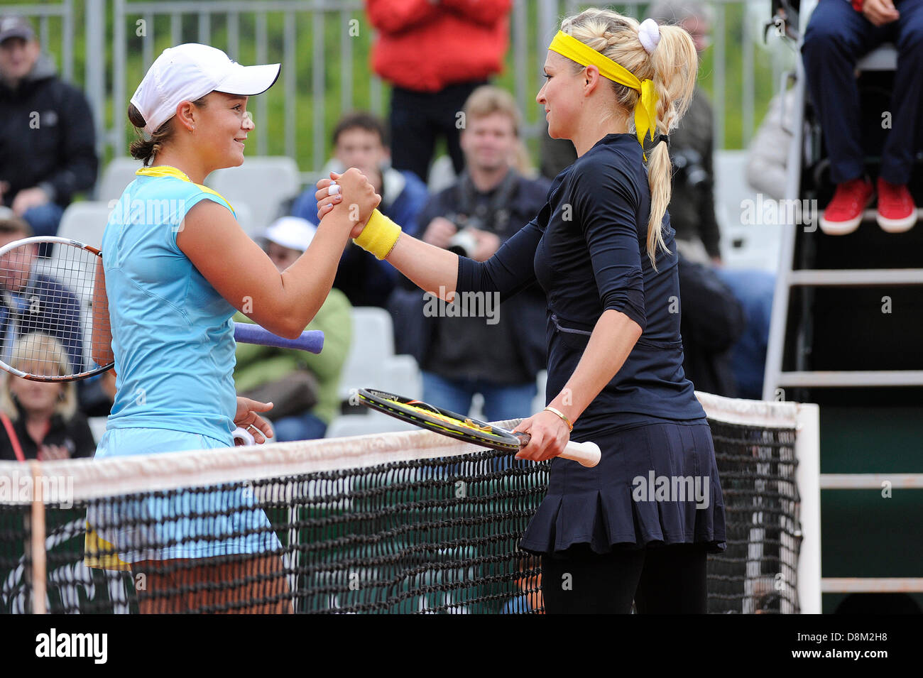 Paris, France. 31st May 2013. Ashleigh Barty of Australia and Maria ...
