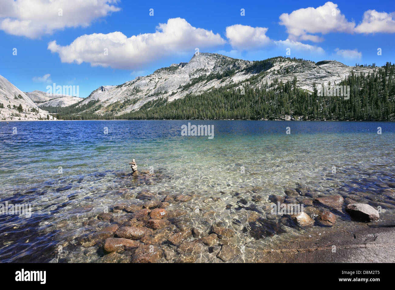 Blue shallow lake Stock Photo - Alamy
