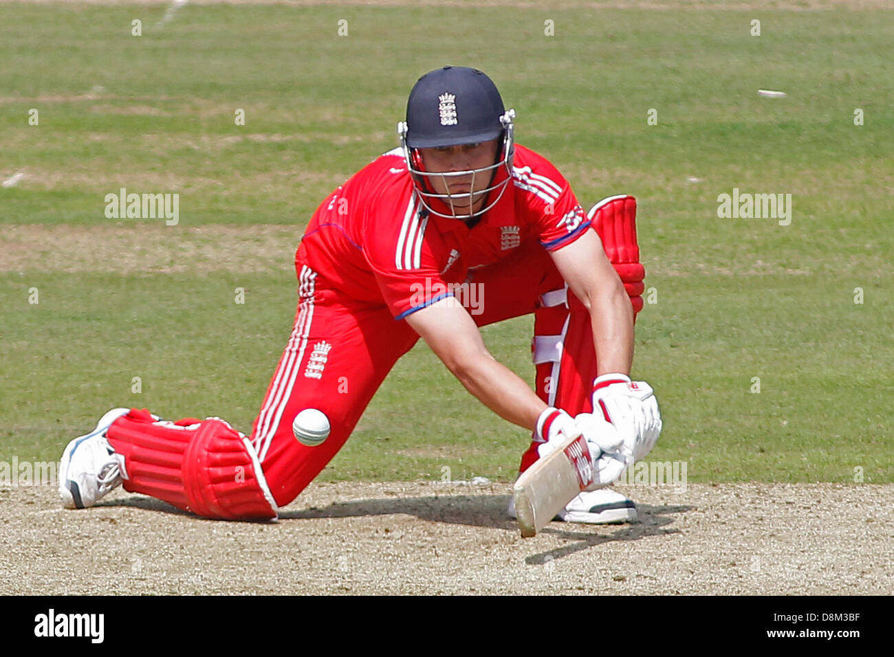 London, UK. 31st May 2013. England's Jonathan Trott during the 1st Nat ...