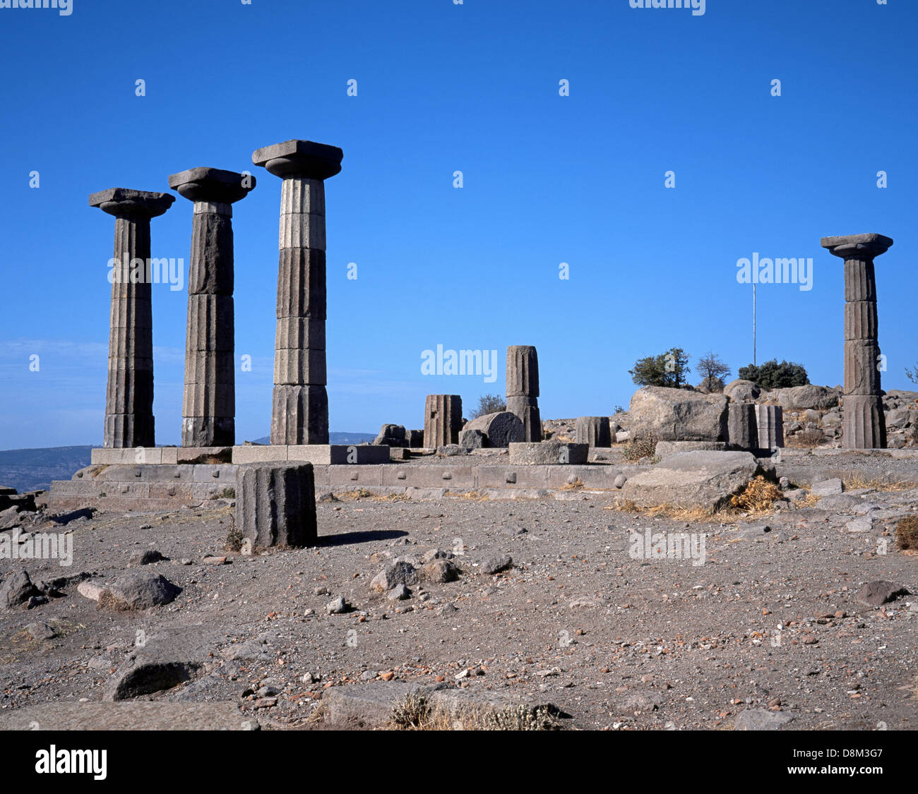 Temple of Athena, Assos, Kefalonia (Cephalonia), Ionian Islands, Greece ...