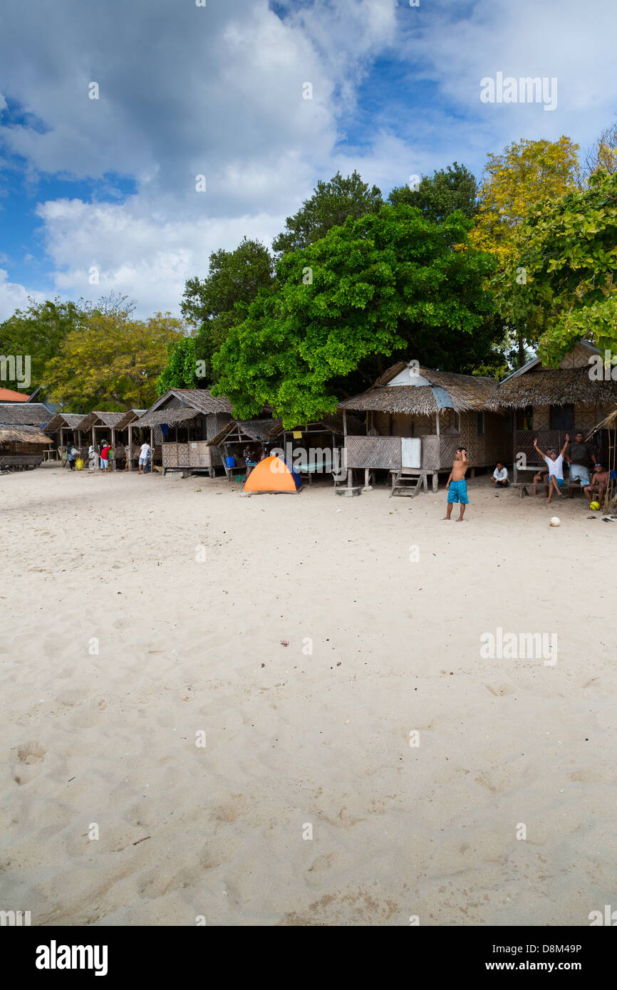 The famous White Beach near Moalboal on Cebu Island, Philippines Stock ...