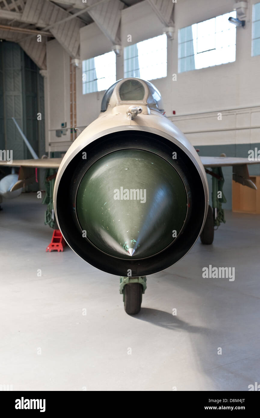 MIG 21 at The Imperial War Museum Duxford Stock Photo - Alamy