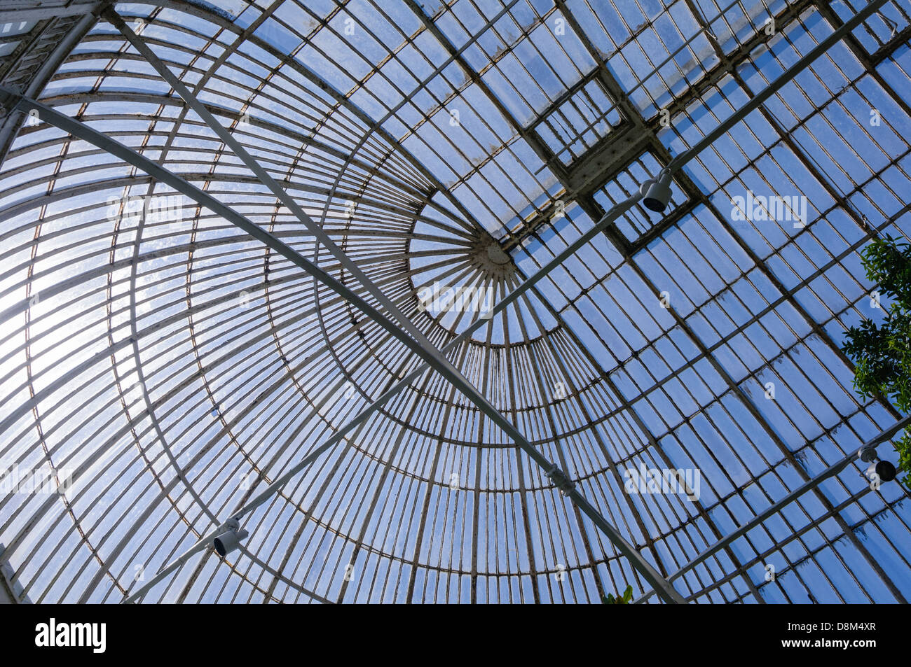 Roof of the world's oldest curvilinear iron-glass building, the Palm ...