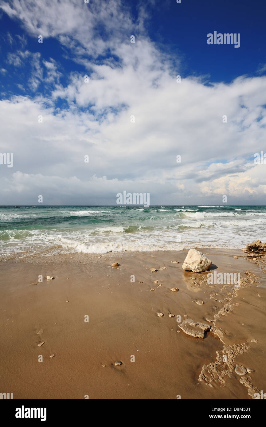 Smooth wet sand on the beach Stock Photo - Alamy