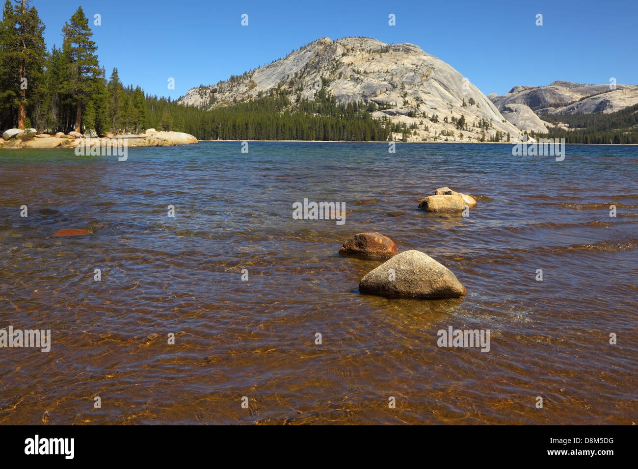 Shallow on mountain lake Stock Photo - Alamy
