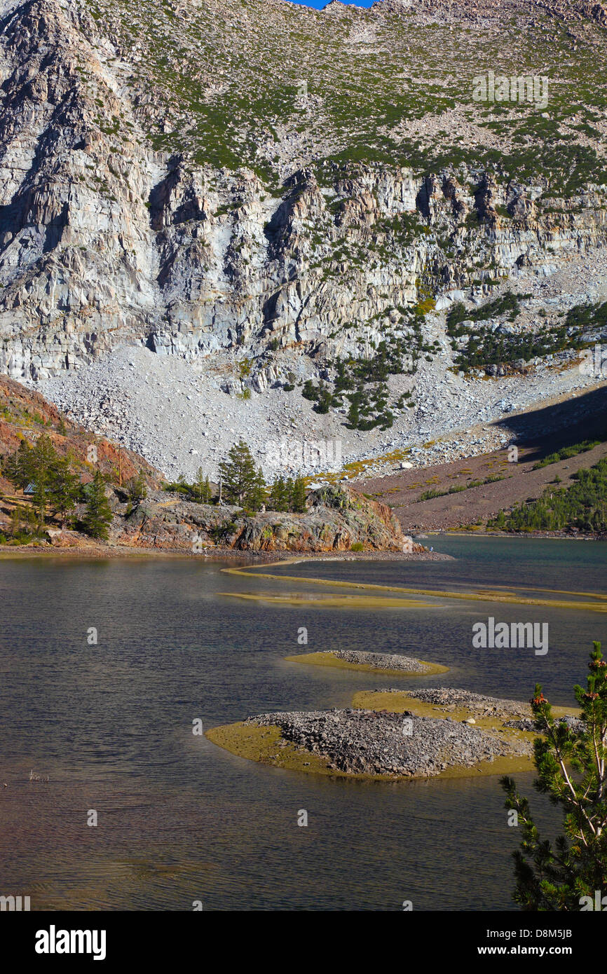 Charming lake Ellery in autumn day Stock Photo - Alamy