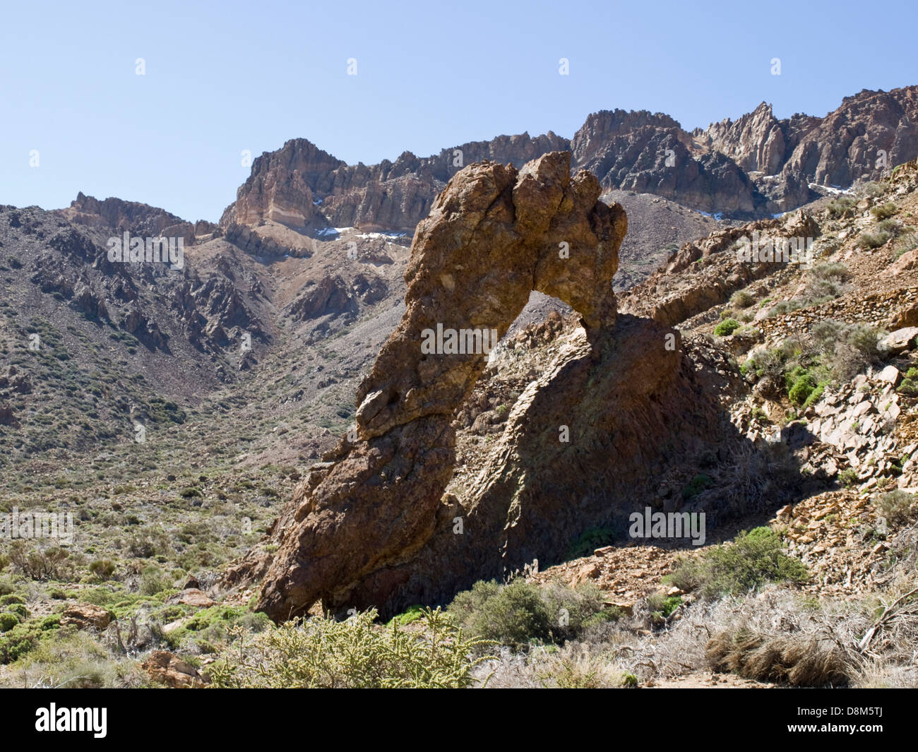 High-heeled shoe looking rock Stock Photo - Alamy