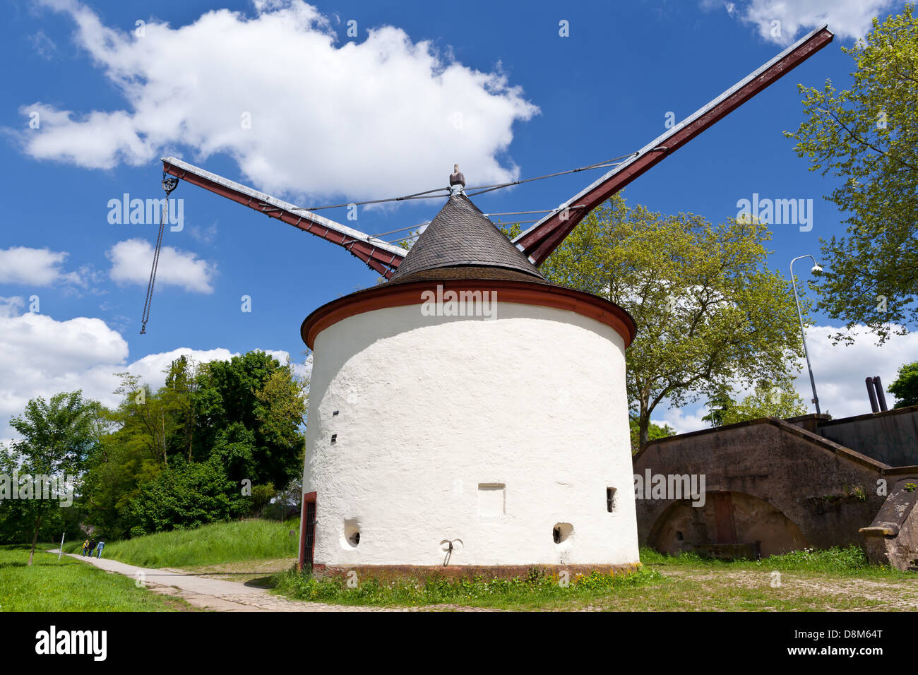Trier/ Treves: Gothic "Old Crane" (Alte Krahnen) at the Mosel river ...