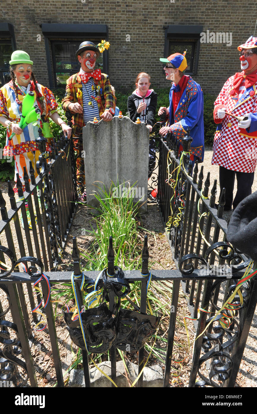 Joseph Grimaldi Park, Pentonville, London, UK. 31st May 2013. Clowns at ...