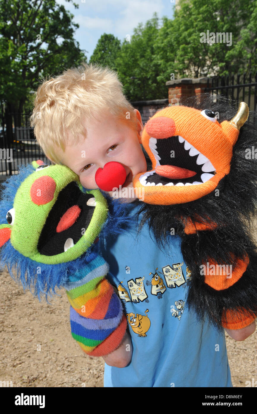 Joseph Grimaldi Park, Pentonville, London, UK. 31st May 2013. A young ...