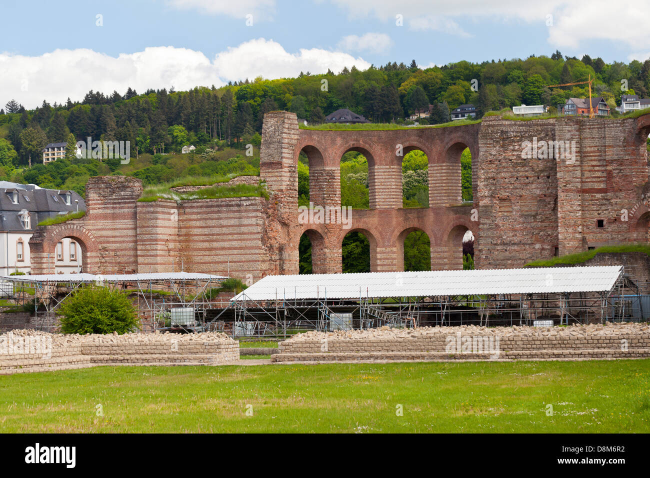 Trier/ Treves: Kaiserthermen (Roman bath ruins); Rhineland-Palatinate ...
