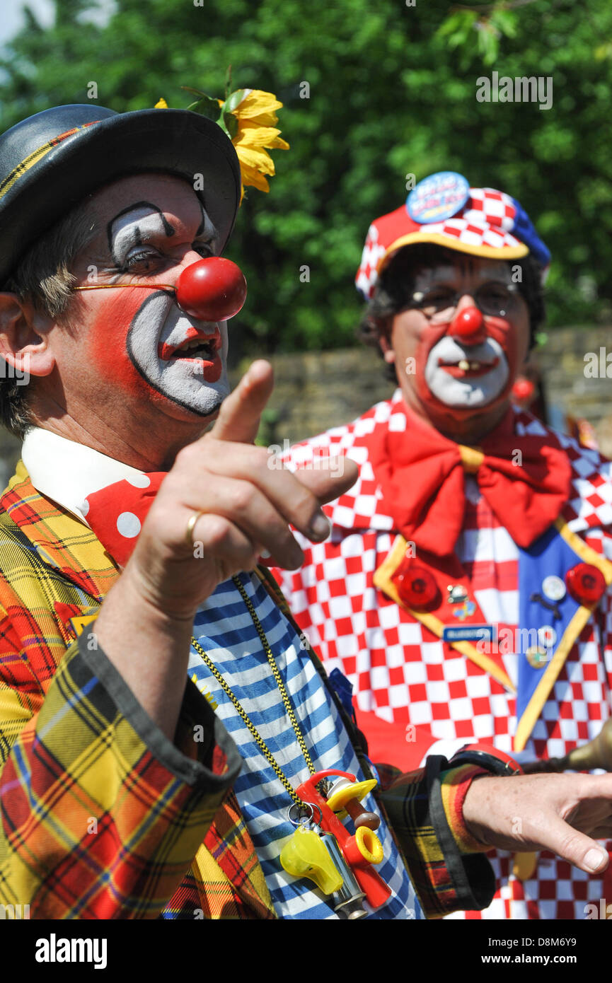 Joseph Grimaldi Park, Pentonville, London, UK. 31st May 2013. Clowns at ...