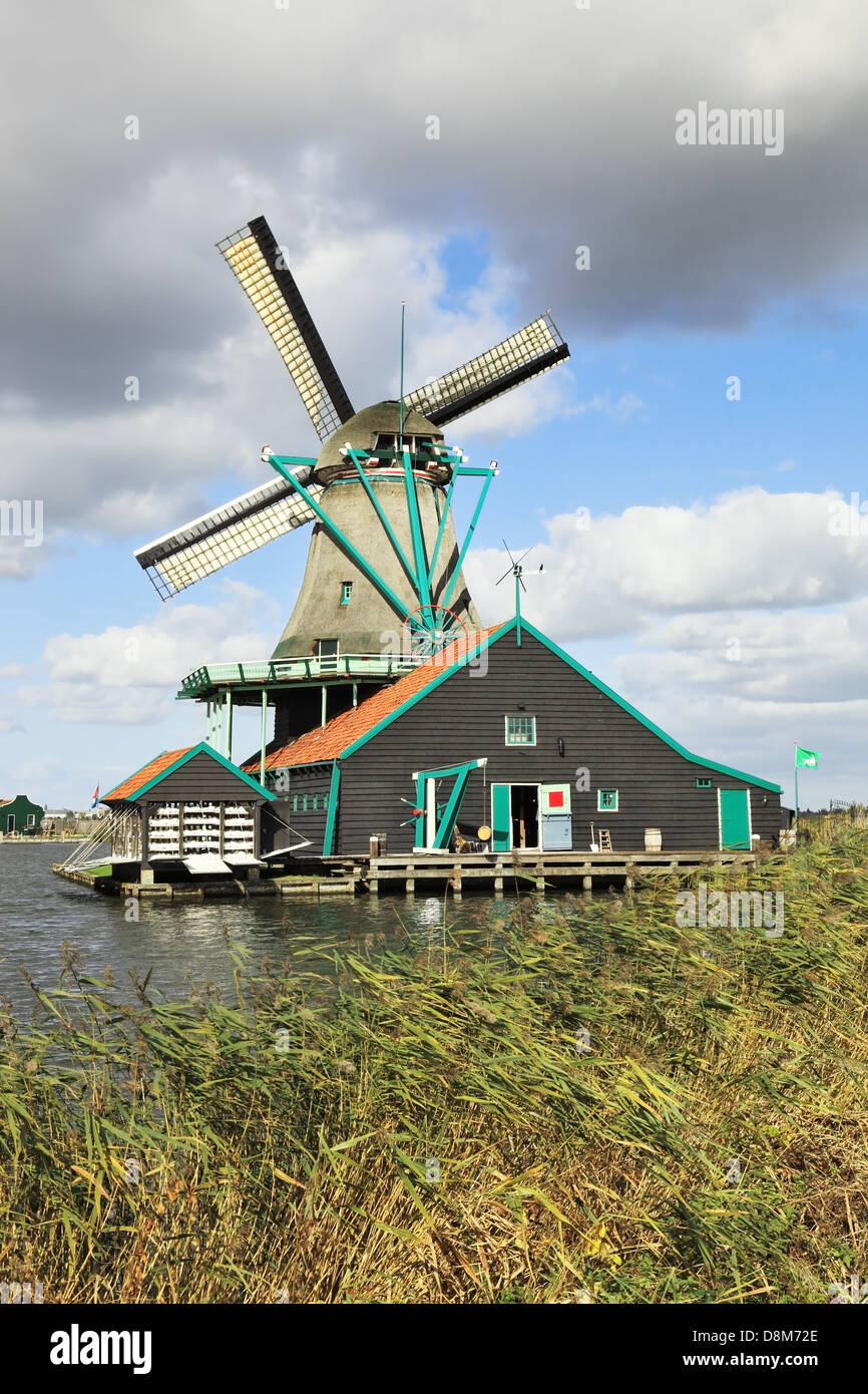 Traditional windmills and farm buildings Stock Photo - Alamy