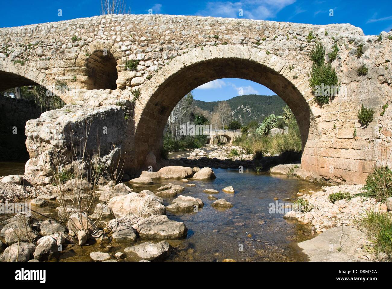 Roman bridge pollenca mallorca hi-res stock photography and images - Alamy