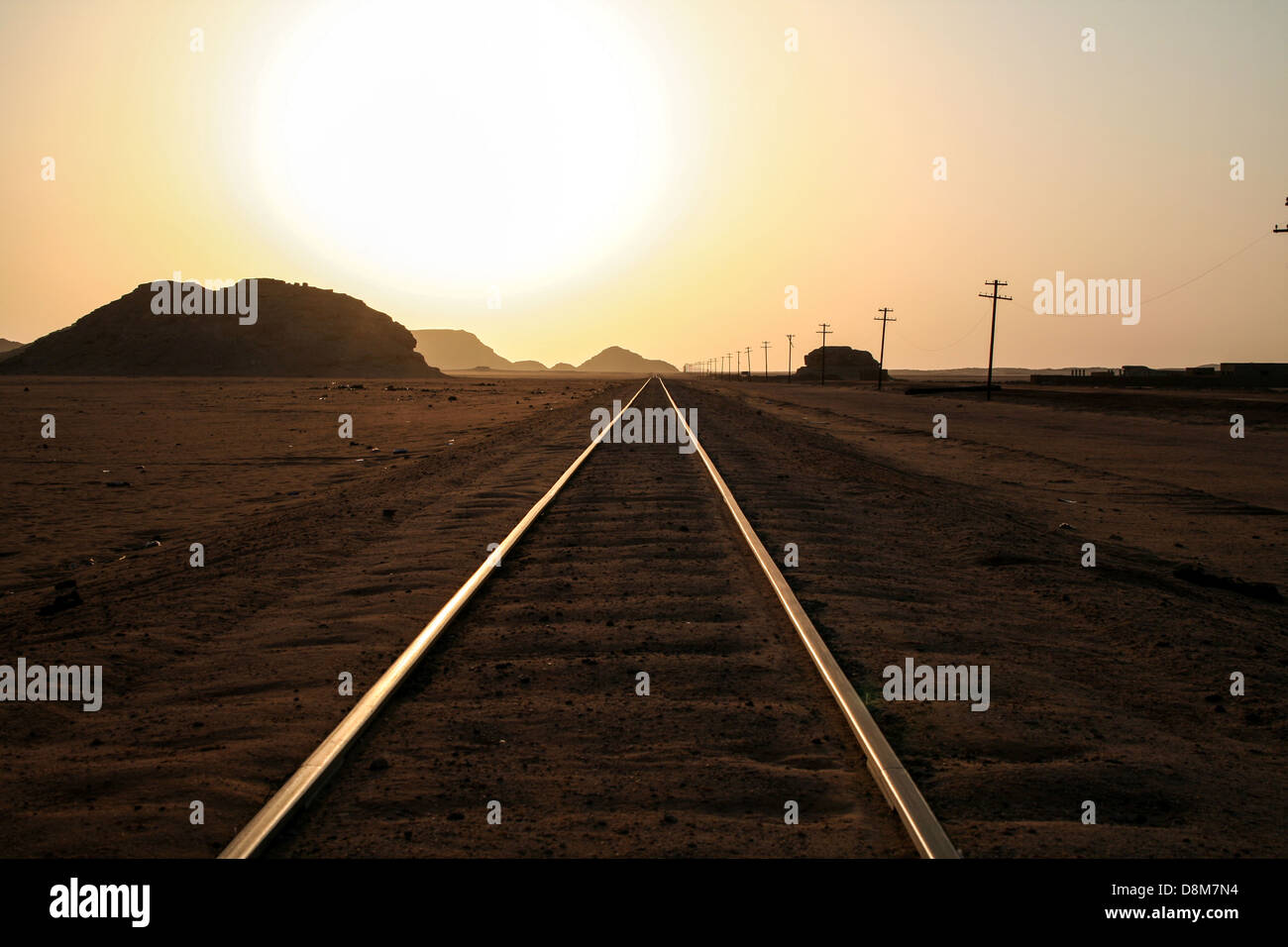 An Open Road In Sudan Stock Photo - Alamy