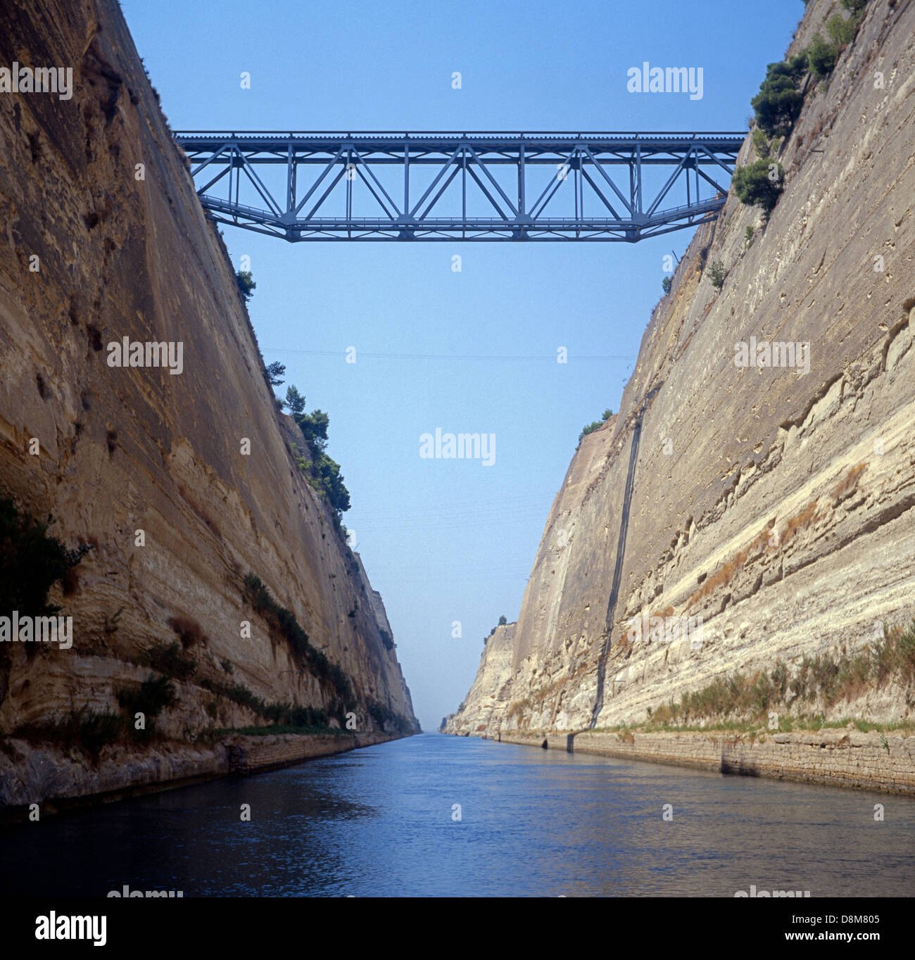 The Corinth canal, Peloponnese, Greece Stock Photo - Alamy