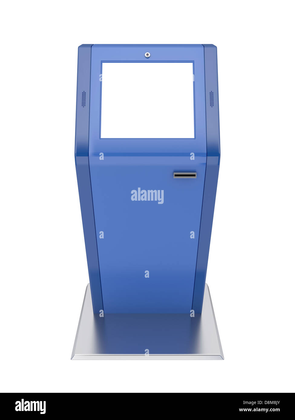 Information terminal isolated on white background Stock Photo - Alamy