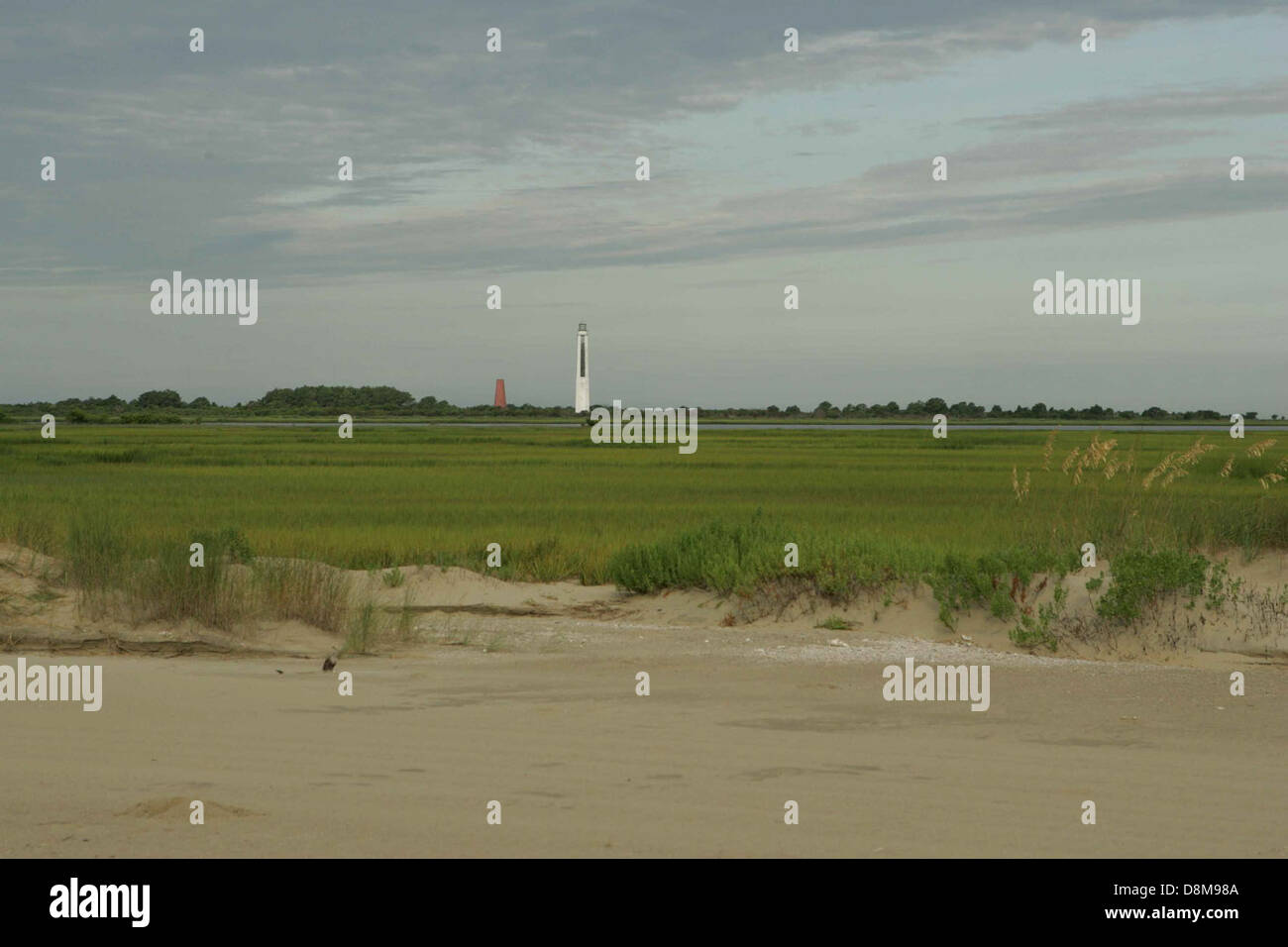 Lighthouses on field Stock Photo - Alamy